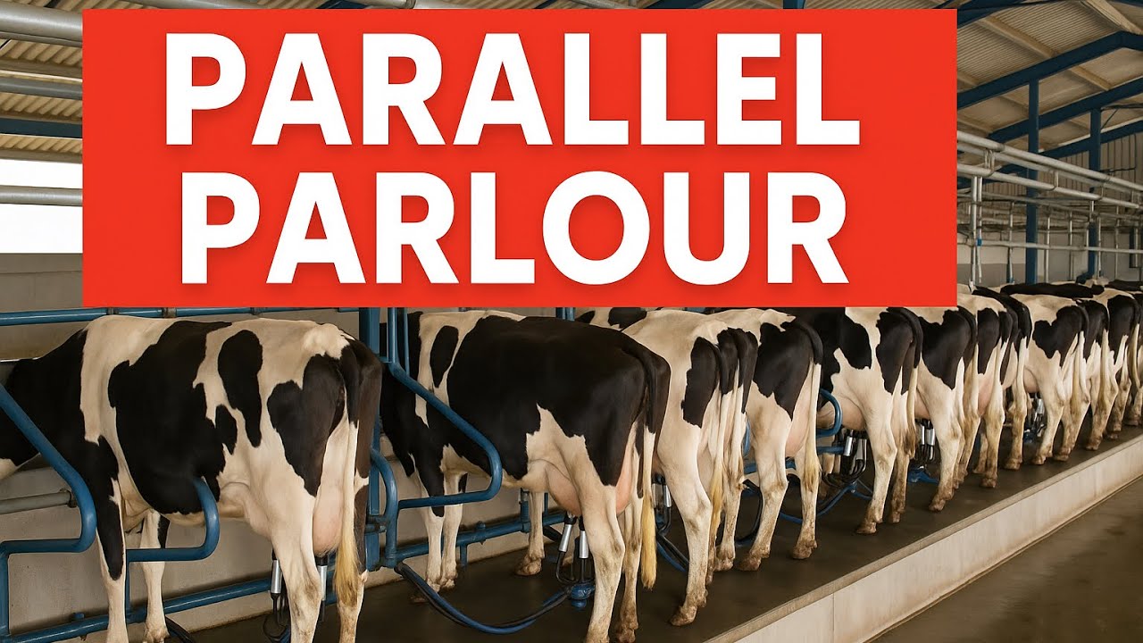 Parallel parlour || milking machines|| Innovations #cow #dairyherd # ...