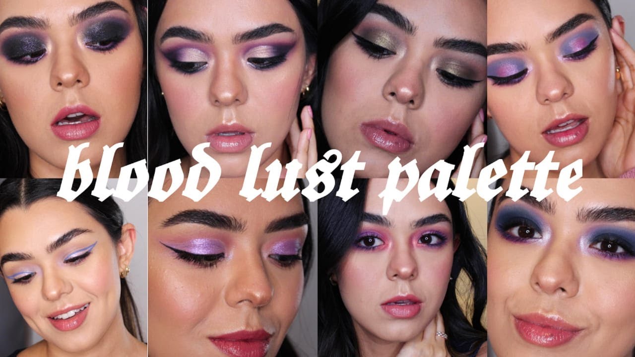 10 LOOKS with JSC BLOOD LUST PALETTE - Makeup Tutorial - YouTube