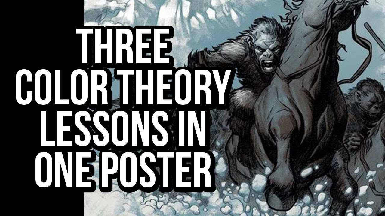 3 Color Theory Lessons in One Poster - Photoshop comic coloring ...