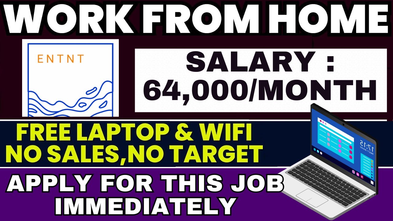 ENTNT Work From Home Jobs 2024 😍| Online Jobs At Home | Latest Jobs in ...