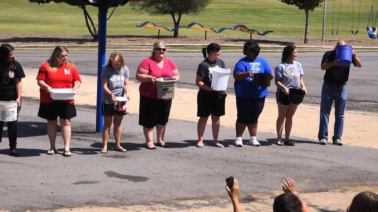 Lincoln School Respons to Alva Middle School ALS Ice Bucket Challenge ...