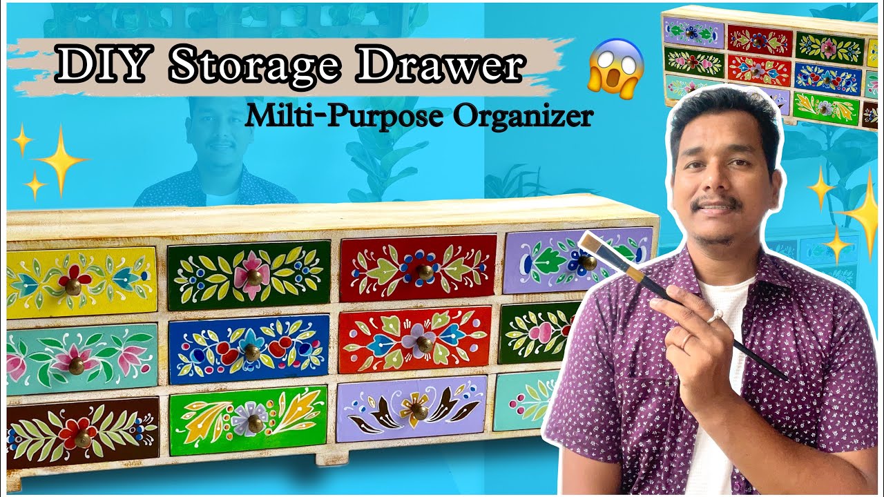 DIY Storage Drawer | Multi-Purpose Organizer | DIY Storage Box #diy # ...