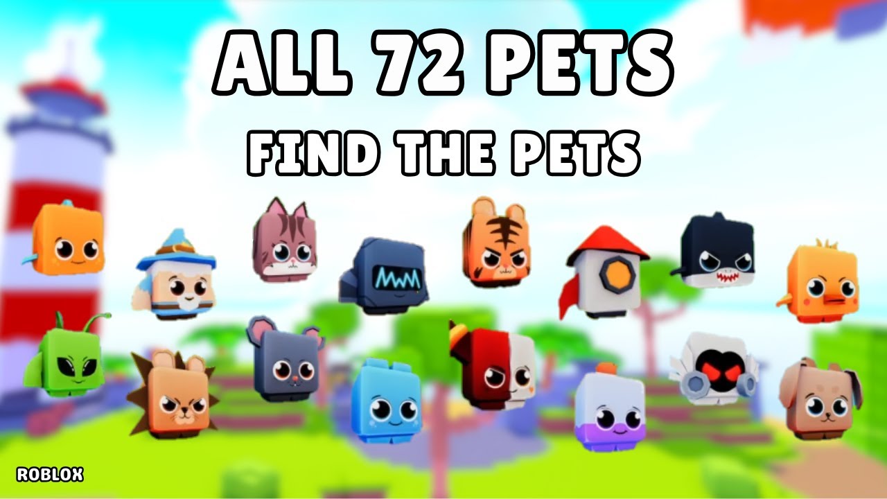How To Find All 72 Pets in Find The Pets [72] | Roblox - YouTube