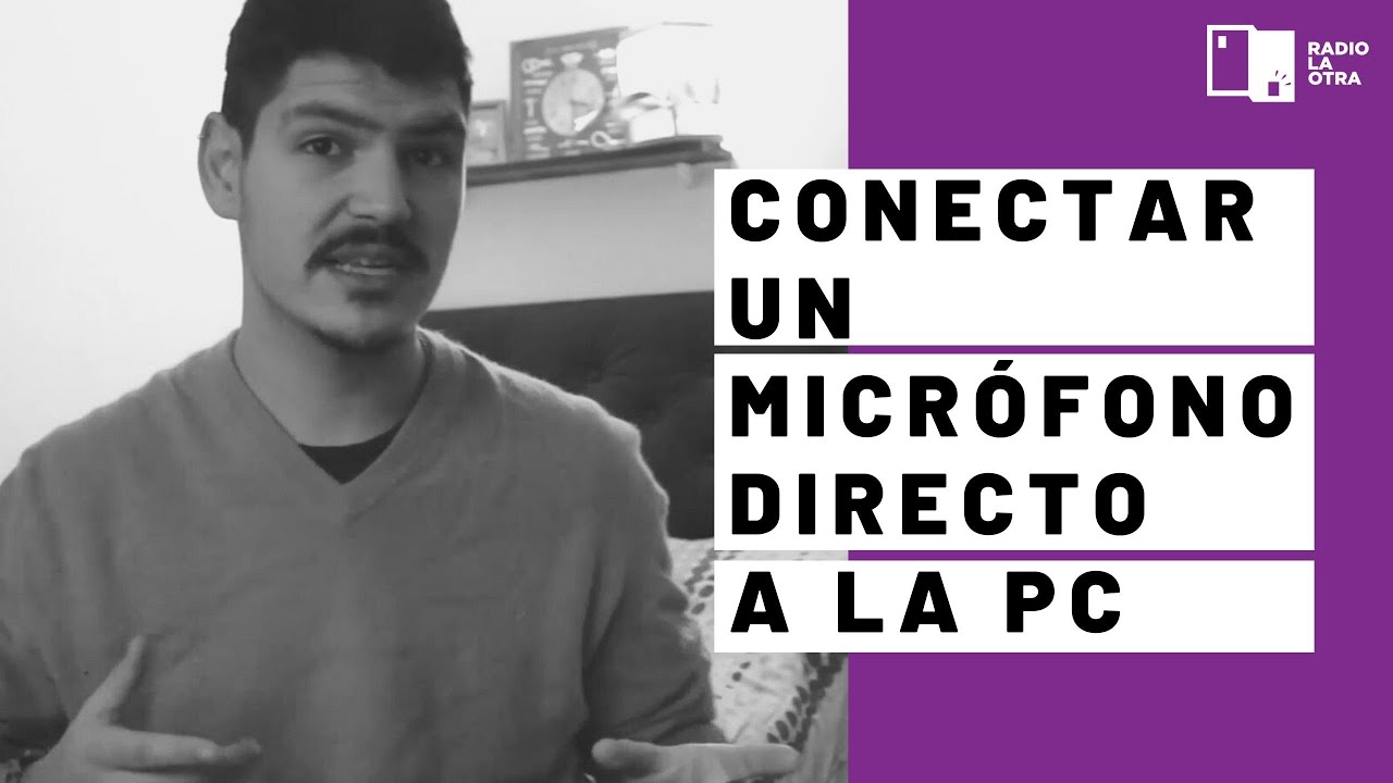 COMO CONECTAR un MICRÓFONO a la PC - YouTube