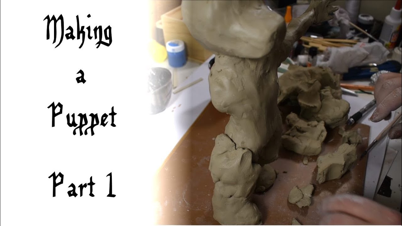first time making a puppet part 1 - YouTube
