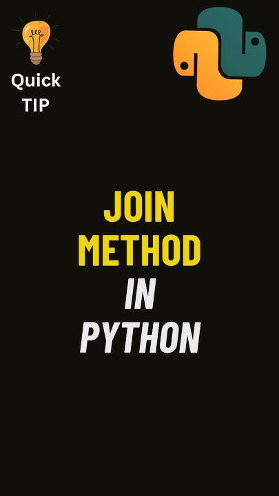 Join method in #python #pythonprogramming #pythontutorial - YouTube