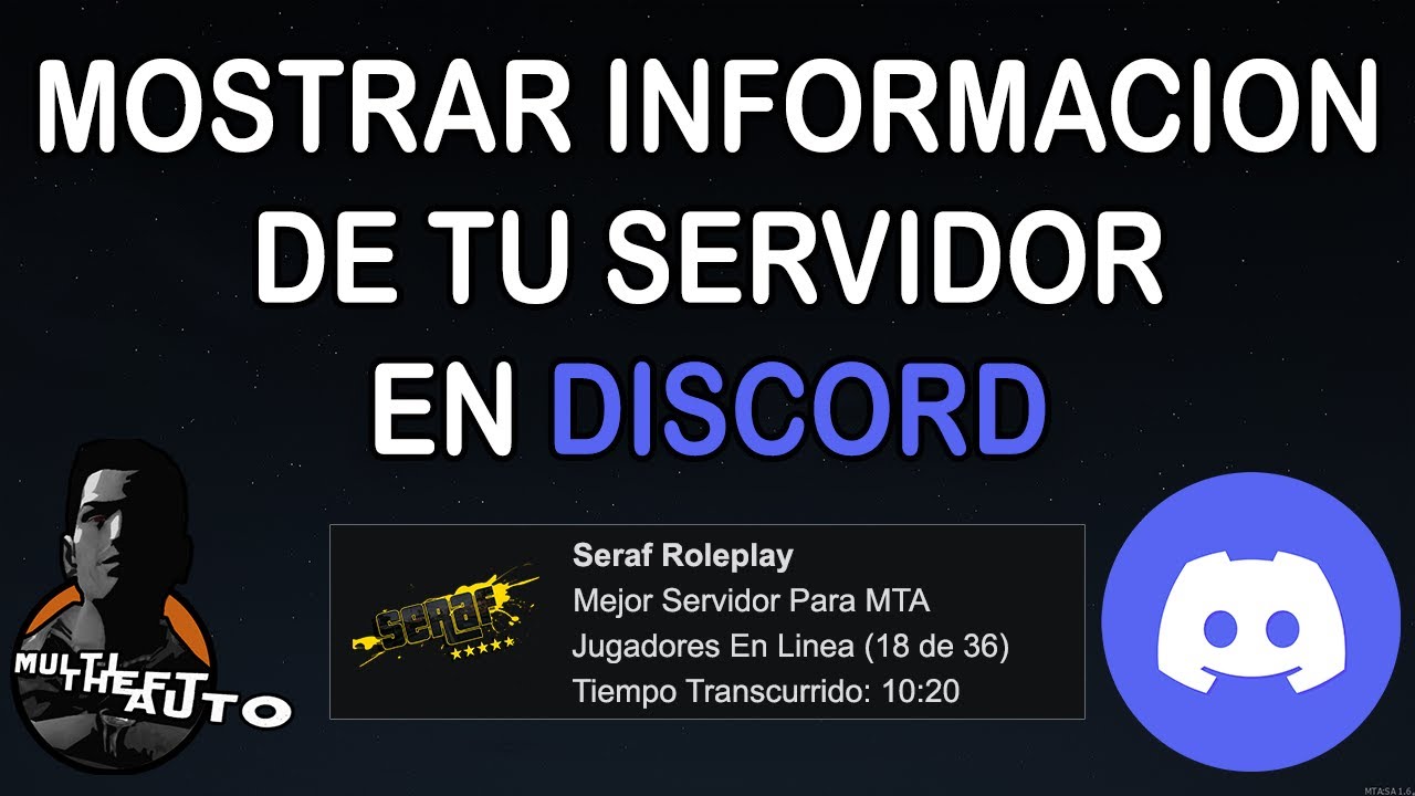 Como Mostrar Informacion De Tu Servidor De MTA En Estado De Discord ...