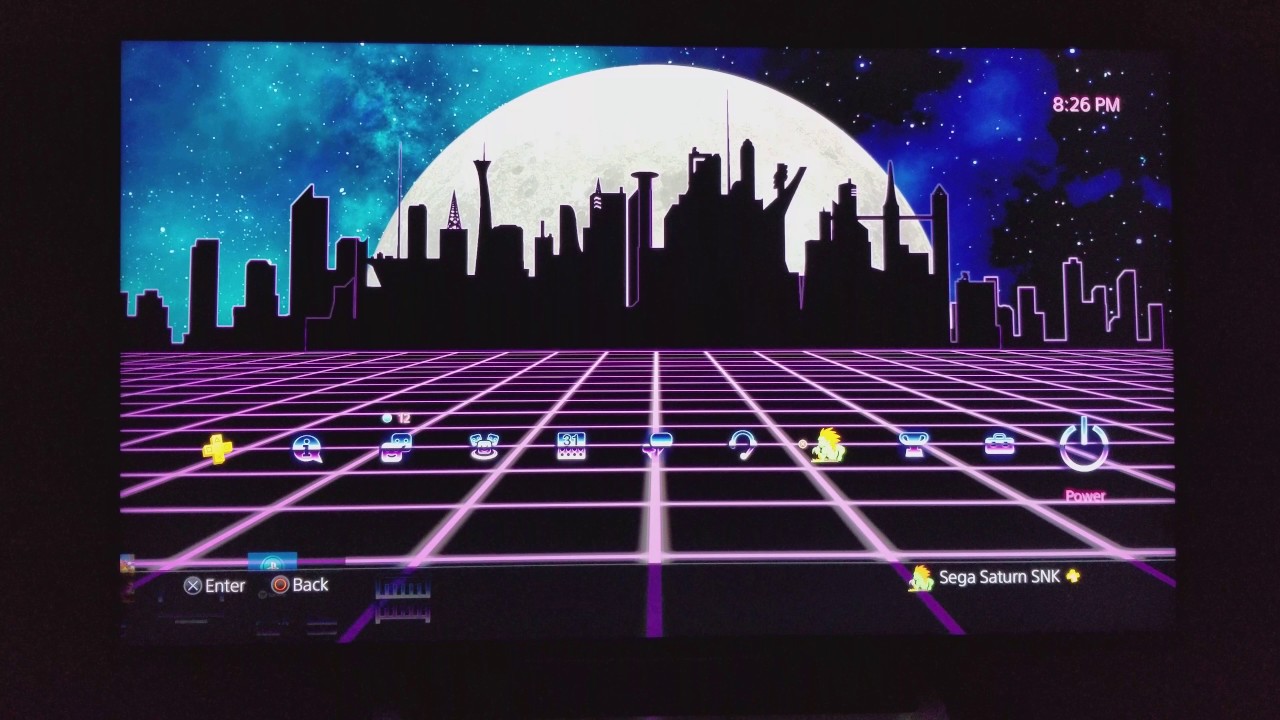 80's Synthwave Dynamic PlayStation 4 PS4 Theme - YouTube