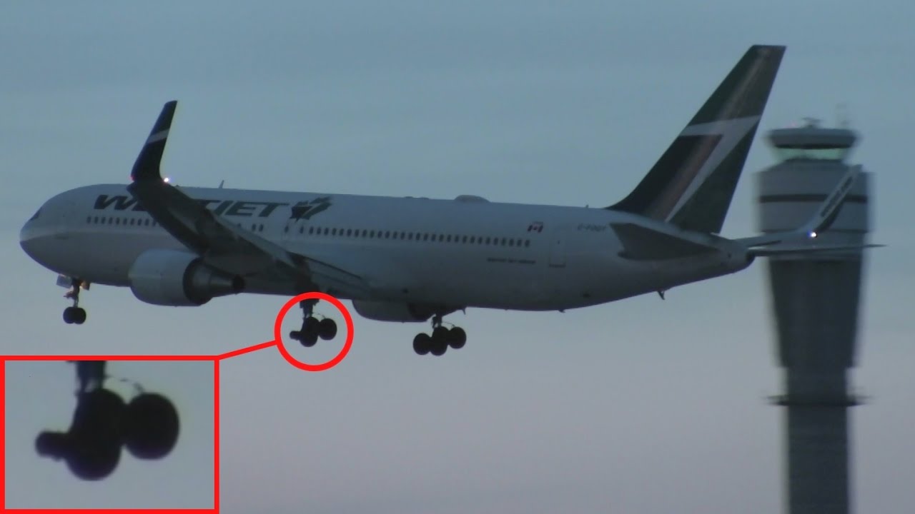 Emergency Landing! WestJet 767-300ER(WL) [C-FOGT] Low Pass, Landing ...