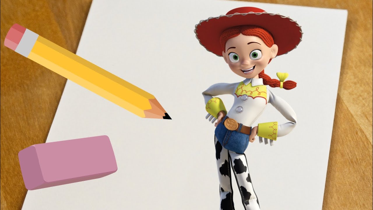 Drawing Jessie from Toy Story - YouTube
