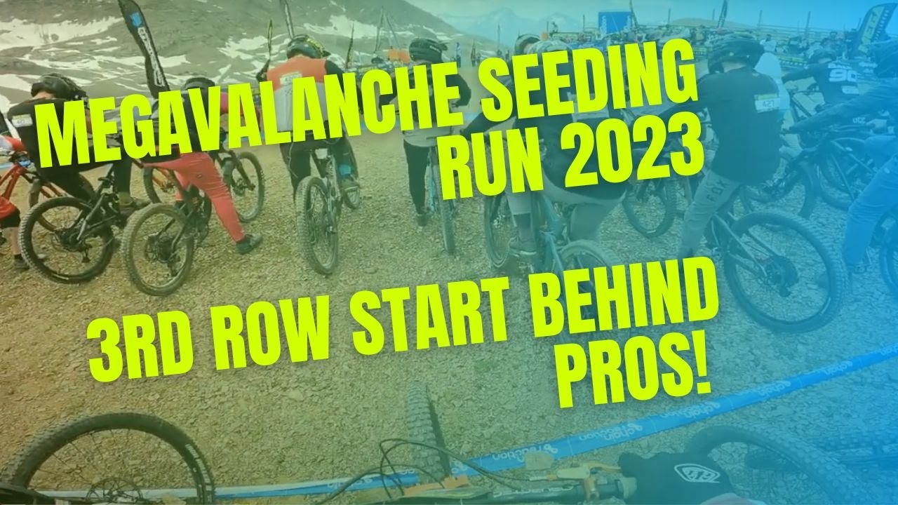 Megavalanche 2023 Seeding Run - 3rd row start - RAW POV - YouTube
