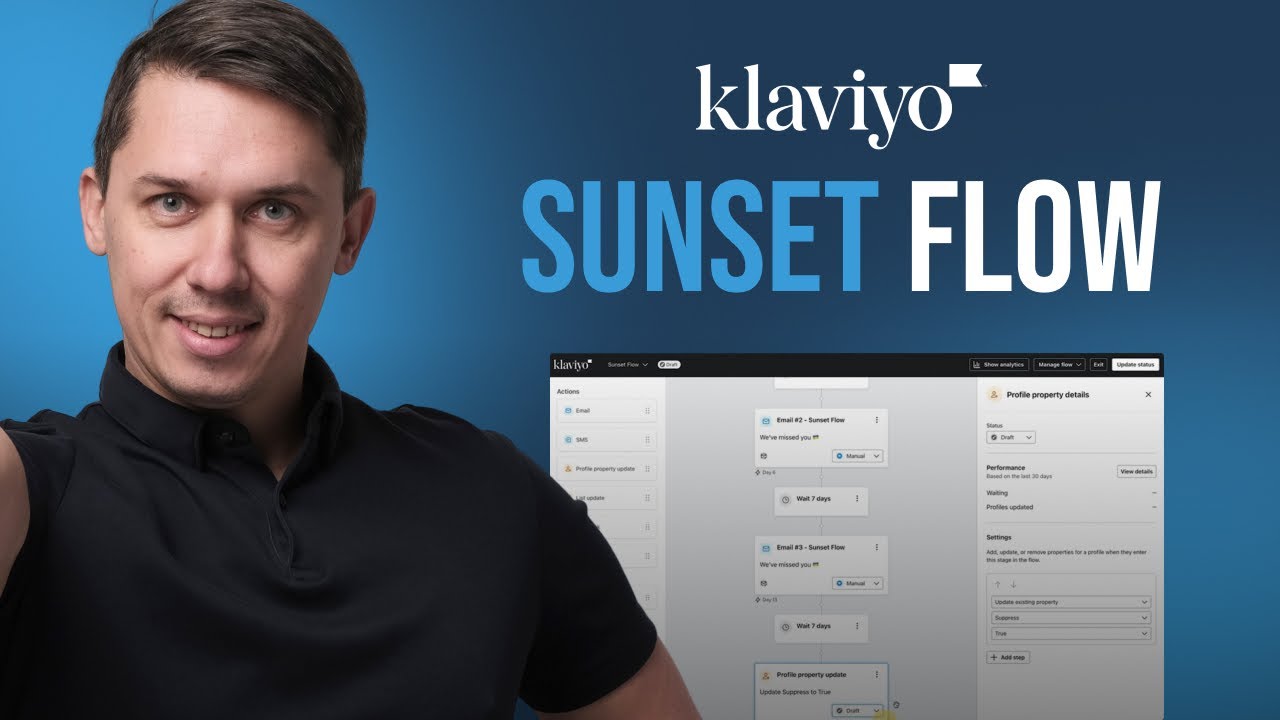 Klaviyo Sunset Flow - How to Create it? | Klaviyo Mastery 3.0 Course - YouTube