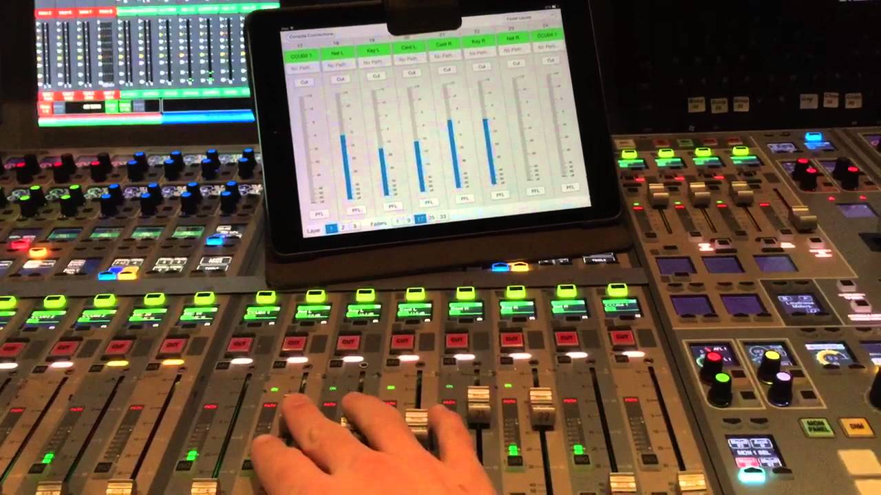 Calrec Assist Fader app on an Artemis - YouTube