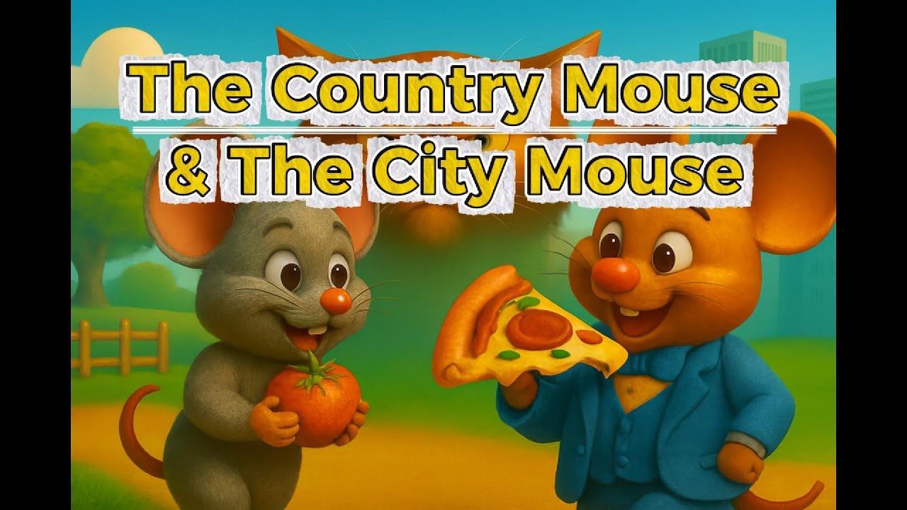 🐭 The Country Mouse and the City Mouse (Silly Read-Along Retelling ...