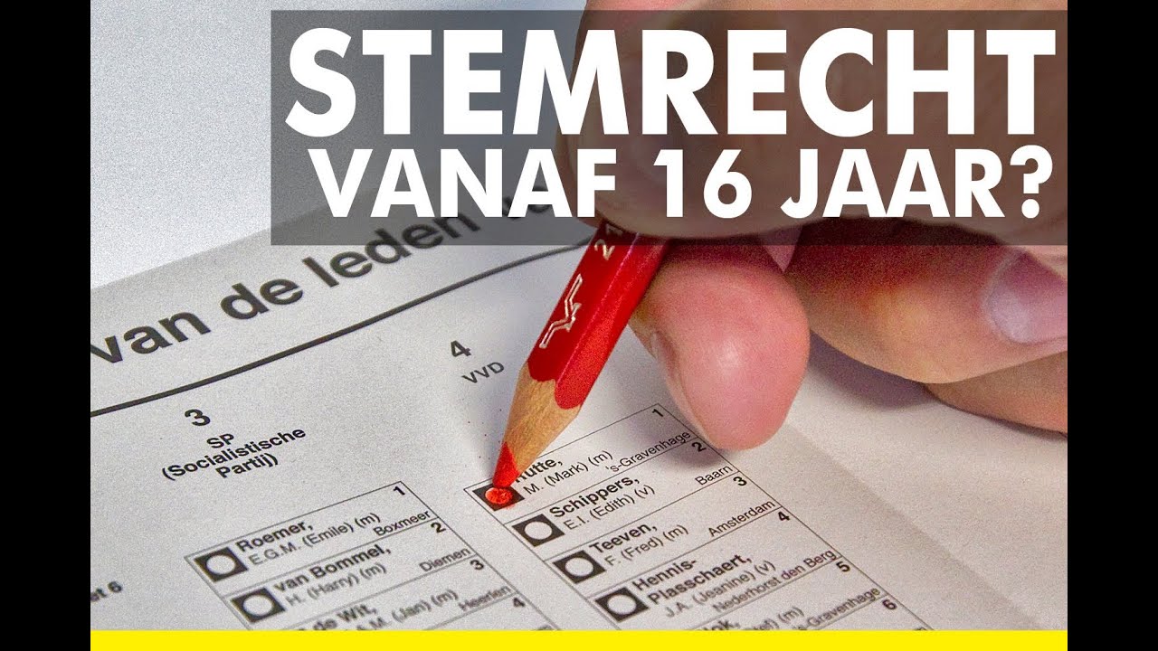 Stemrecht vanaf 16 jaar? - YouTube