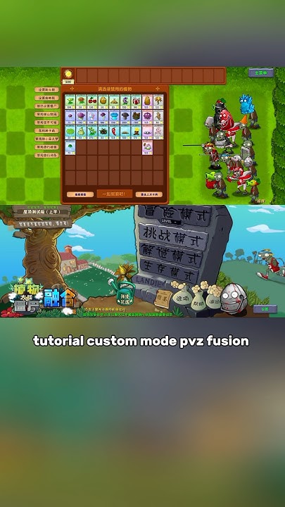 Tutorial custom mode di pvz fusion - YouTube