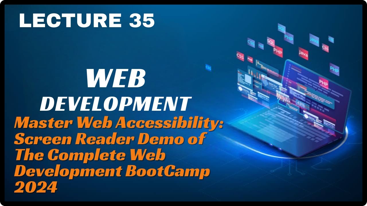 Learn how to build accessible websites with this screen reader ...