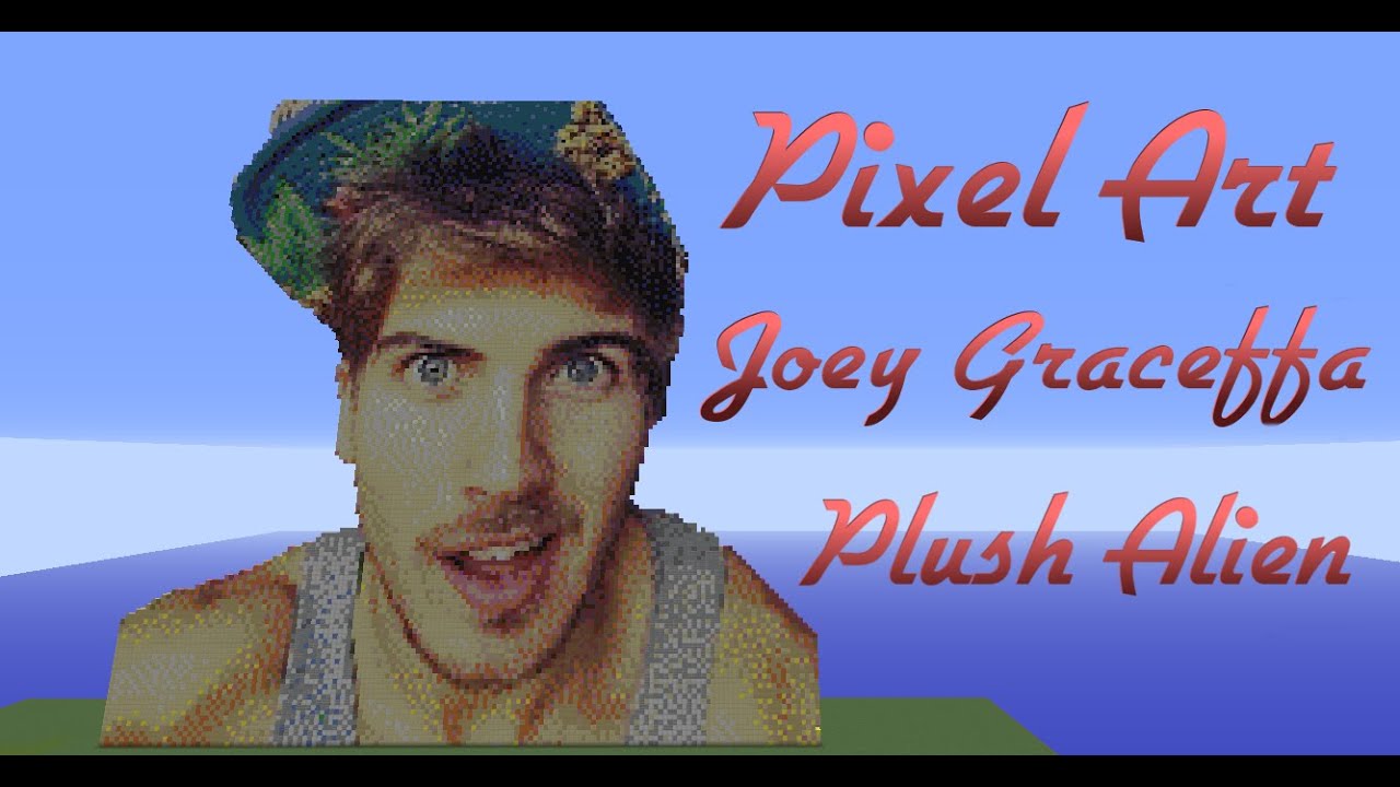 Minecraft Pixel Art SpeedBuild | Joey Graceffa - YouTube