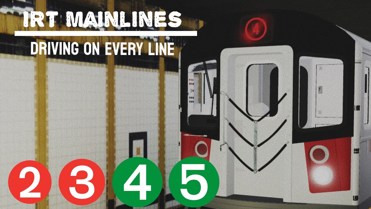 Driving in Every train lines in IRT Minelines | Roblox - YouTube