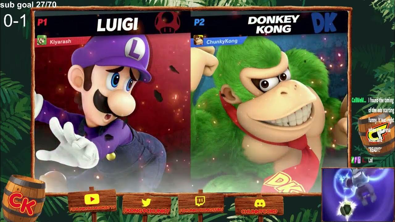ChunkyKong (Donkey Kong) vs. Kiyarash (Luigi) - First to 10 | 08 Oct '24 - YouTube