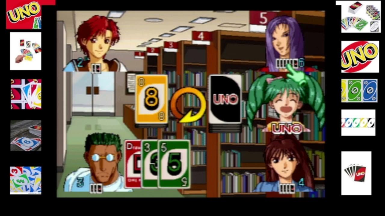 Uno DX 5 Player 1 Round Game - YouTube