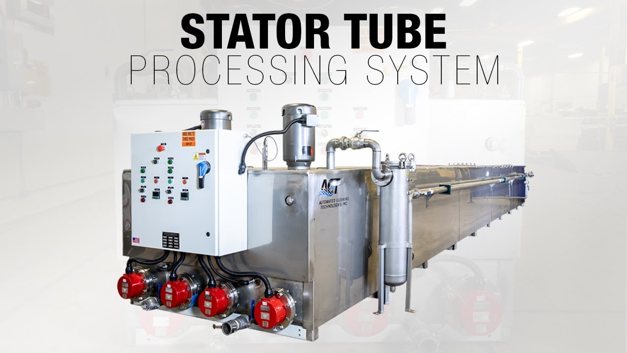 Stator Tube Processing System | Automated Cleaning Technologies - YouTube