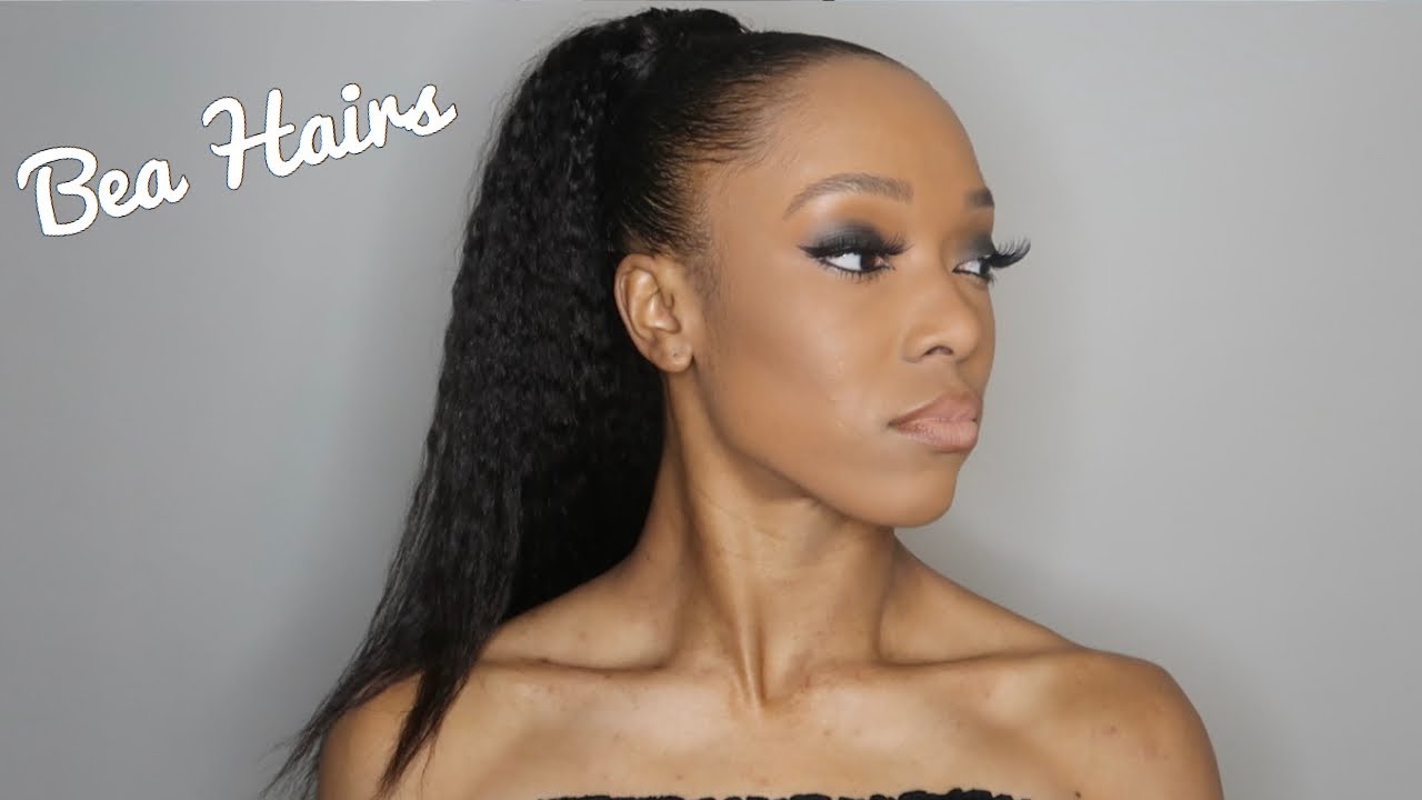 Quick and Easy Beginner Friendly Ponytail Ft. Bea Hairs | Kinky ...