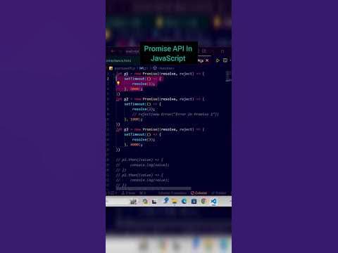 Promise API In JavaScript #shortsfeed #shortsyoutube #shortsviral # ...