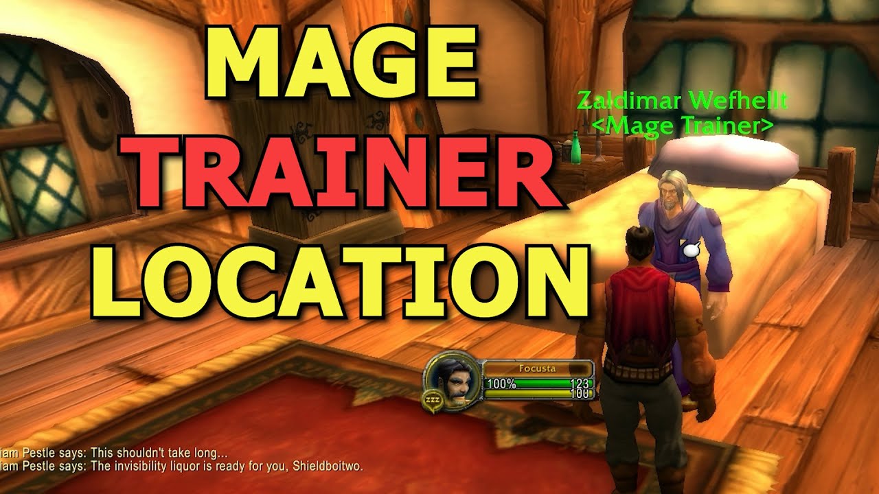 Goldshire Mage Trainer (WoW Classic) - YouTube