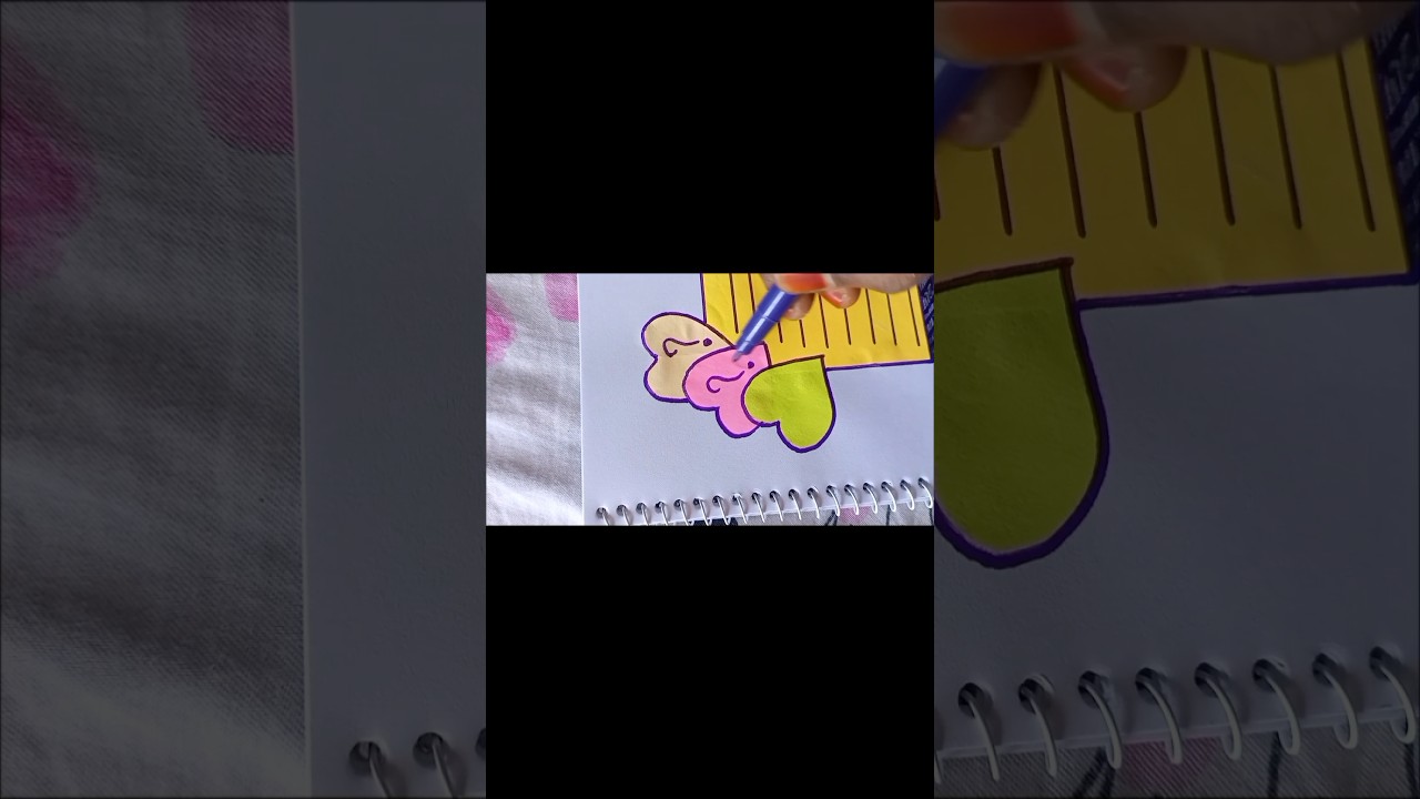 Beautiful sticky notes cover page design idea for school project #art # ...