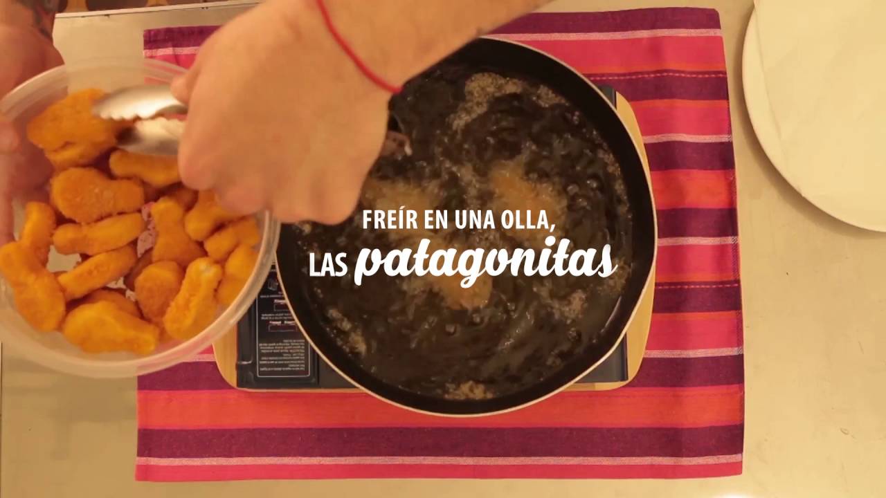 Patagonitas con dip de alioli - YouTube