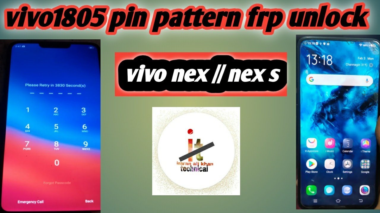 VIVO 1805 PIN PATTERN UNLOCK// VIVO NEX PIN PATTERN UNLOCK//VIVO NEX S ...