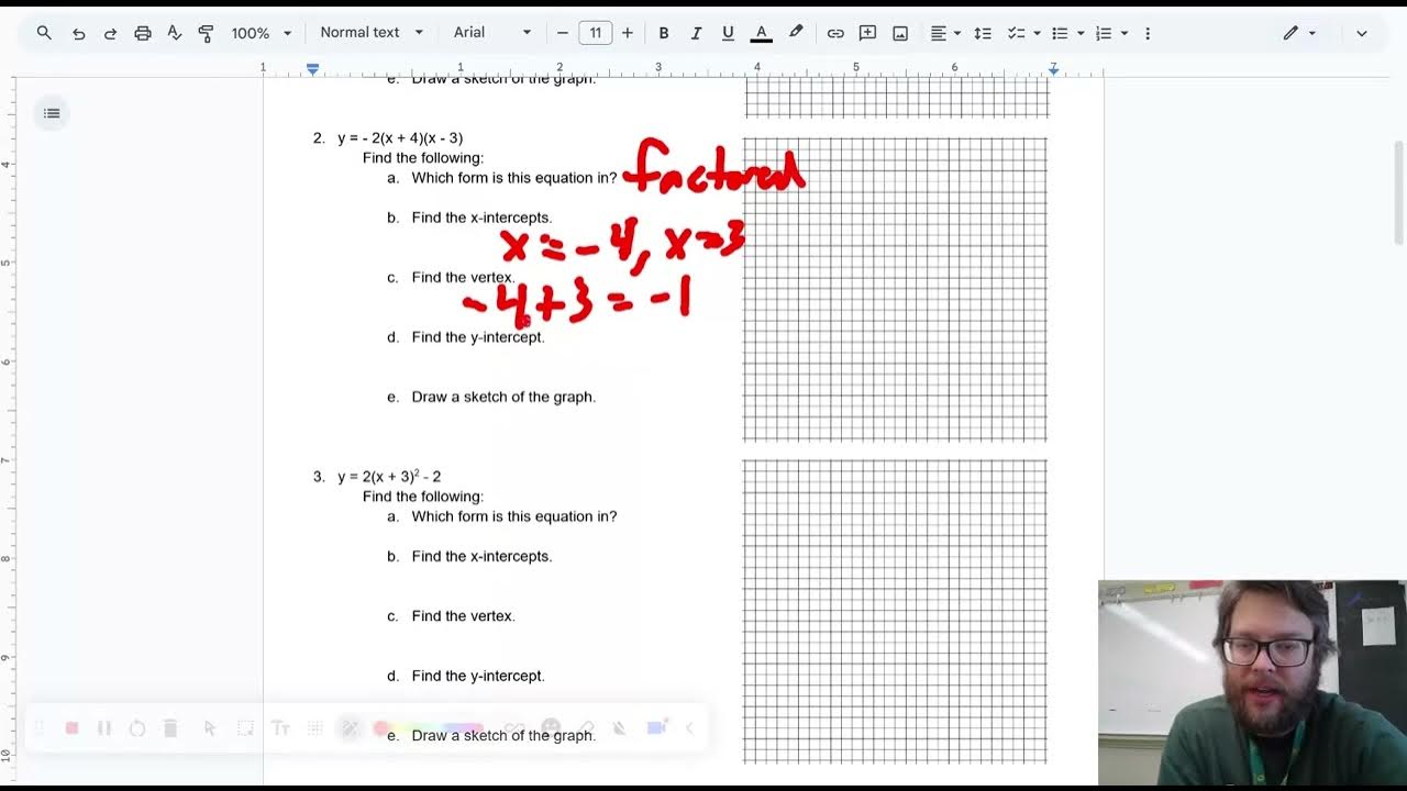 Quadratics Review - Graphing in all 3 forms - YouTube