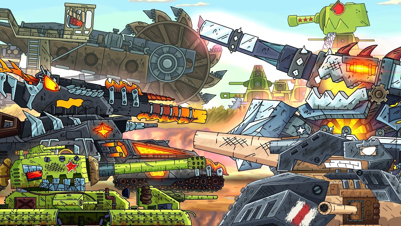 THE BIG STORY OF THE IRON MONSTERS - Cartoons about tanks - YouTube