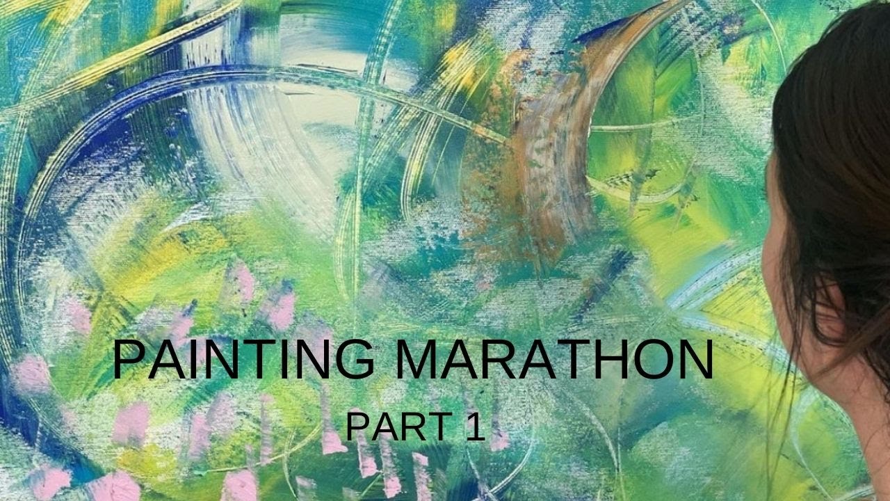 Painting marathon pt.1 - Paint with me - YouTube