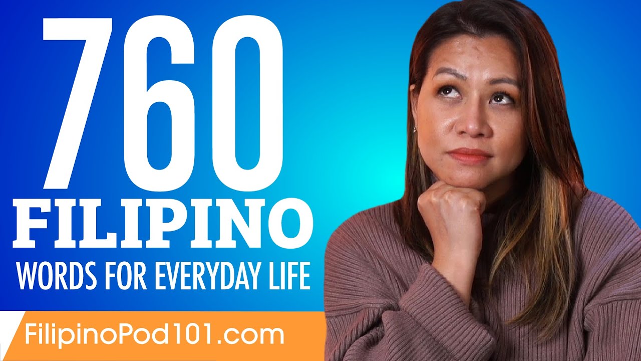 760 Filipino Words for Everyday Life - Basic Vocabulary #38 - YouTube