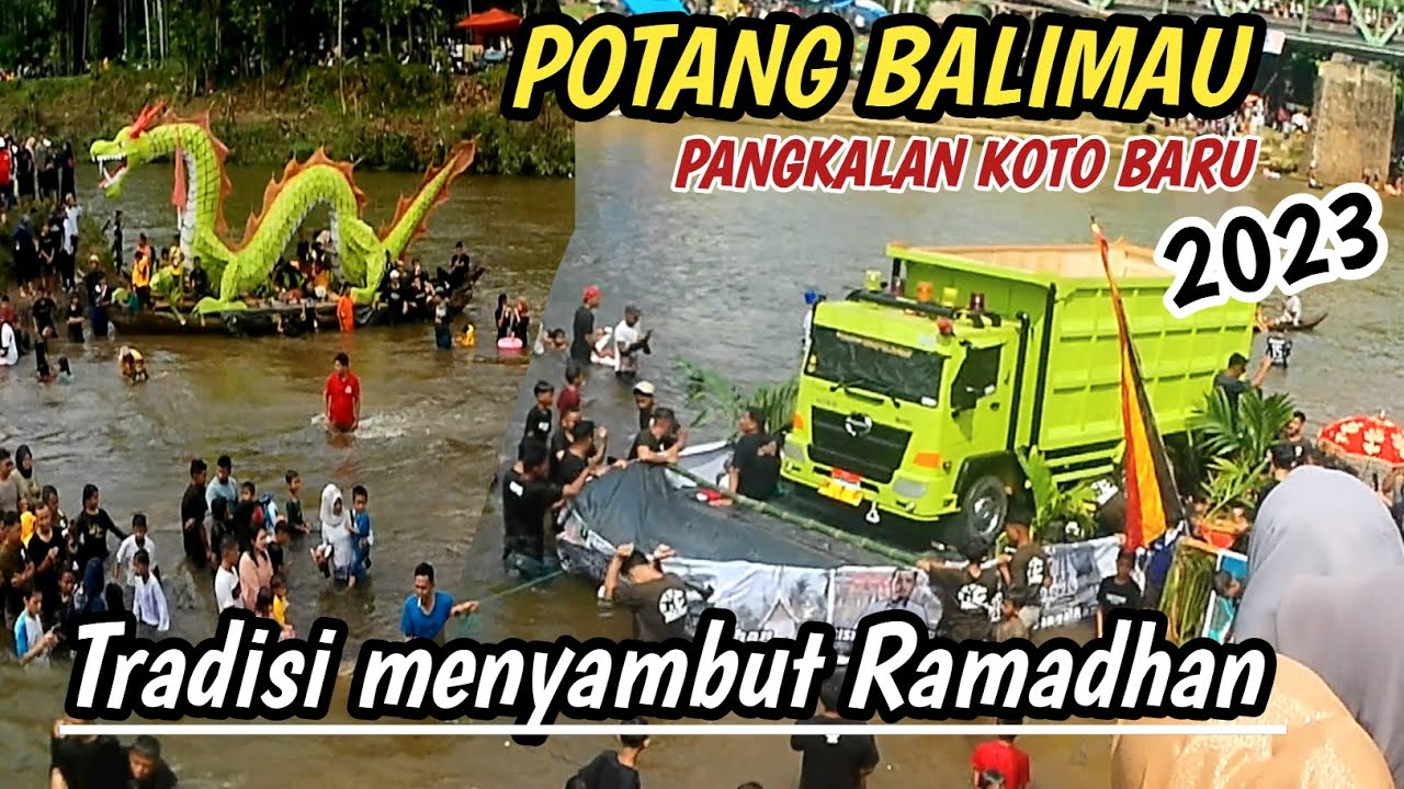MERIAH..! Tradisi Menyambut Ramadhan Potang Balimau Di pangkalan 50 ...