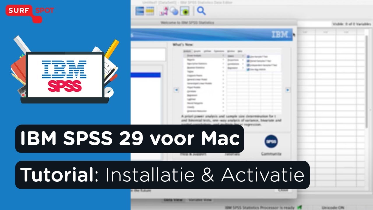 Tutorial: Installatie & Activatie van SPSS 29 voor Mac | SURFspot - YouTube