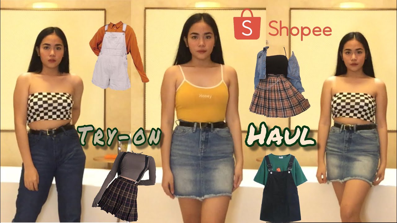 AFFORDABLE SHOPEE TRY ON HAUL - YouTube