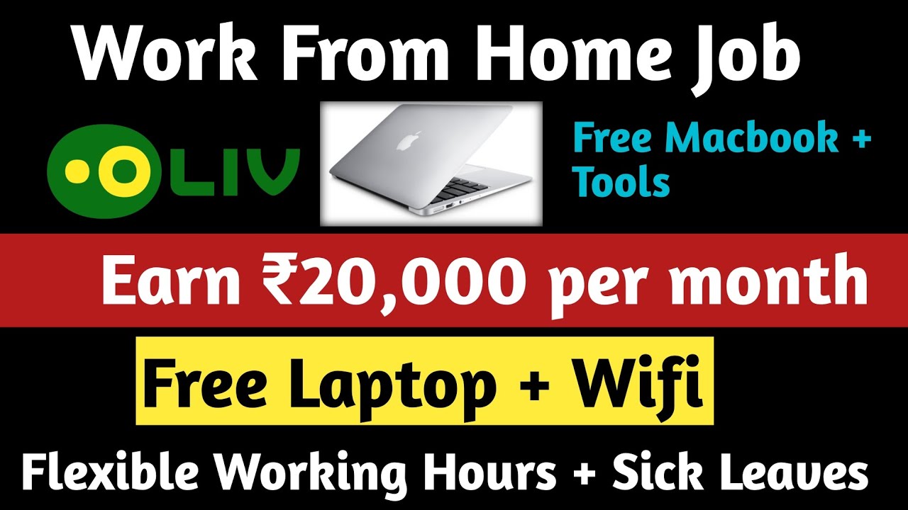 Work From Home Jobs 2024 | Free Laptop | Online Jobs at Home | Remote ...