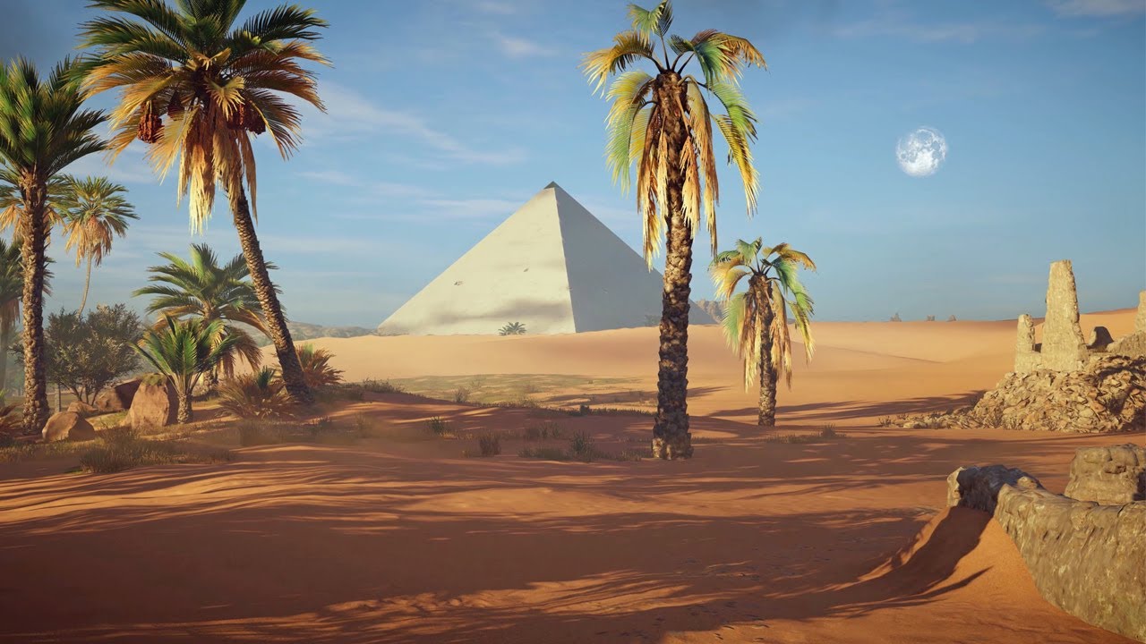 Walking in Ancient Egypt - Letopolis to Giza [ Assassins Creed: Origins ...