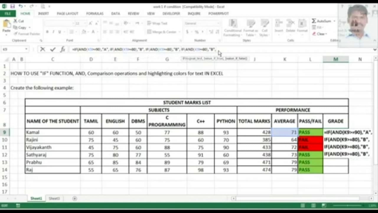 IF Function And AND Operator In EXCEL YouTube if-function-and-and-operator-in-excel-youtube