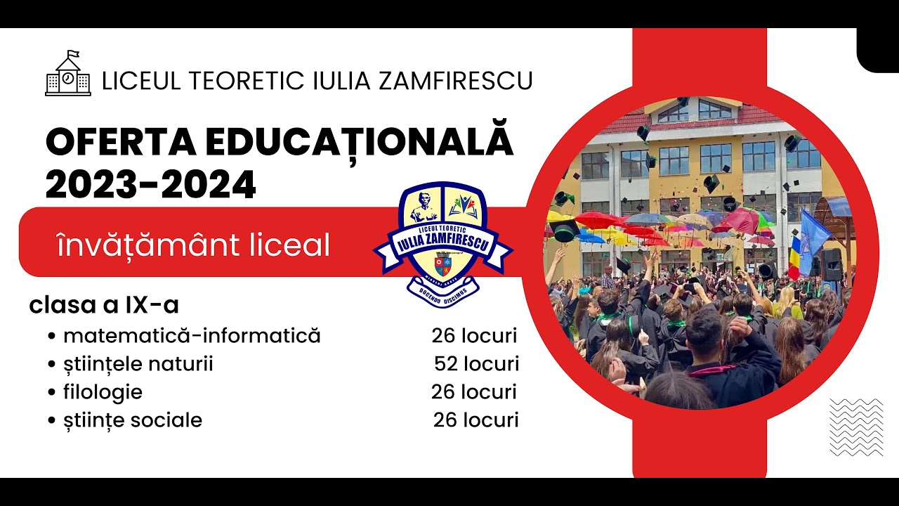 Oferta Educationala 2023 - 2024 - YouTube