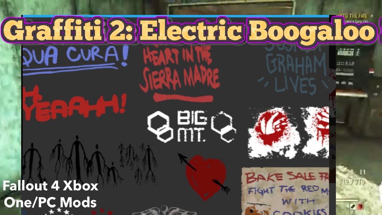 Graffiti 2: Electric Boogaloo Fallout 4 Xbox One/PC Mods - YouTube