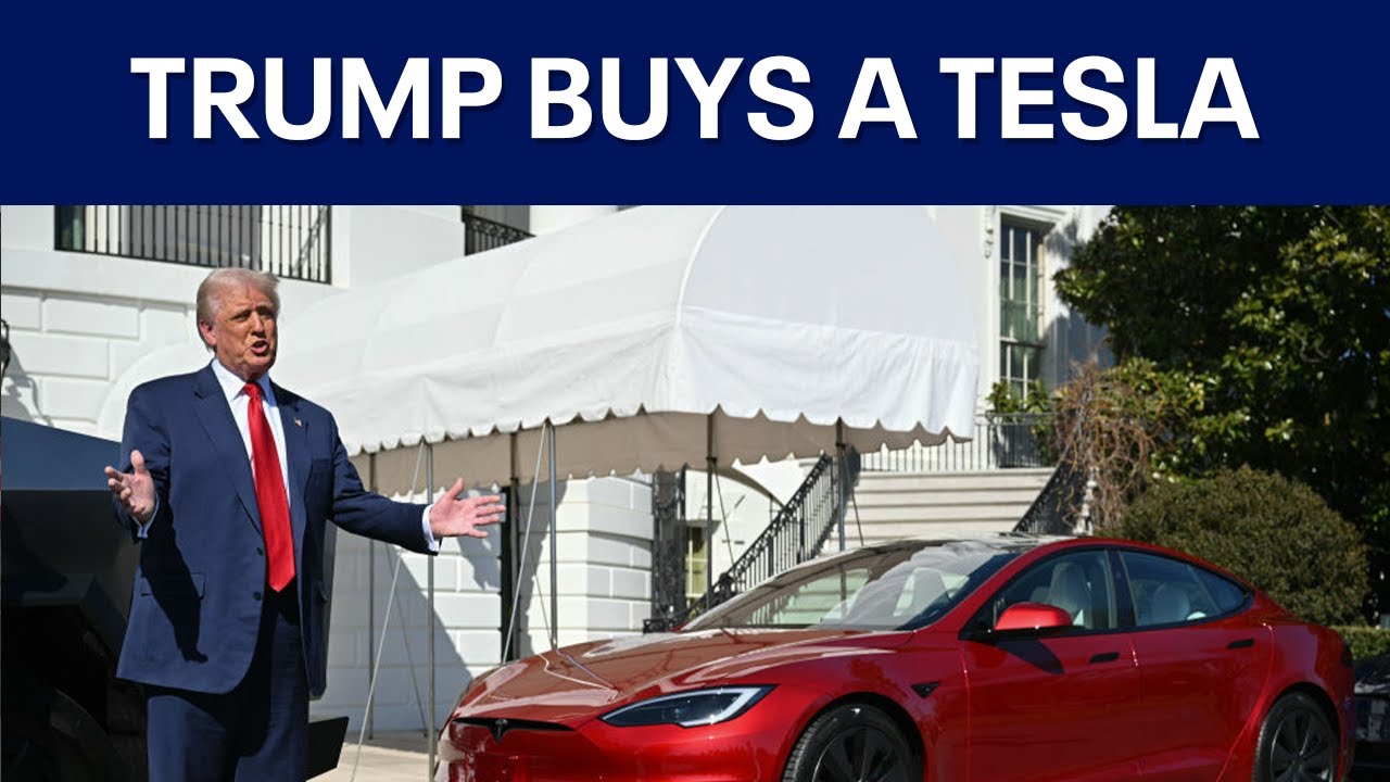 President Trump buys a Tesla: FULL EVENT - YouTube