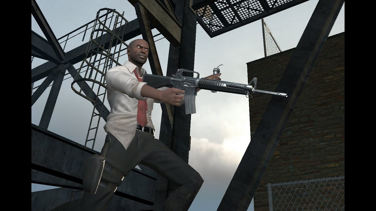 Louis' heroic(?) sacrifice - L4D - YouTube