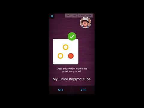 Let's Play - Lumosity Phone / iPhone App - Spatial Speed Match - 24800 ...
