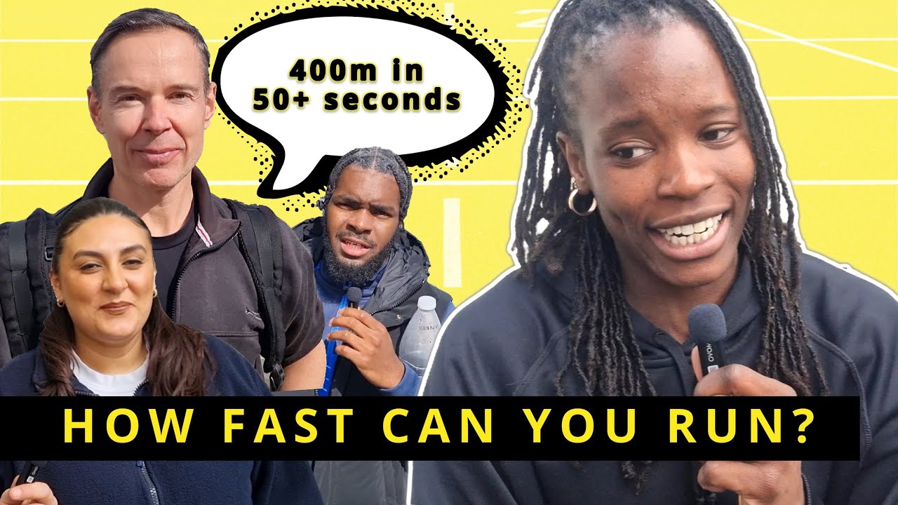 Asking Random People How FAST They Can Run 100m, 200m & 400m (FUNNY ...