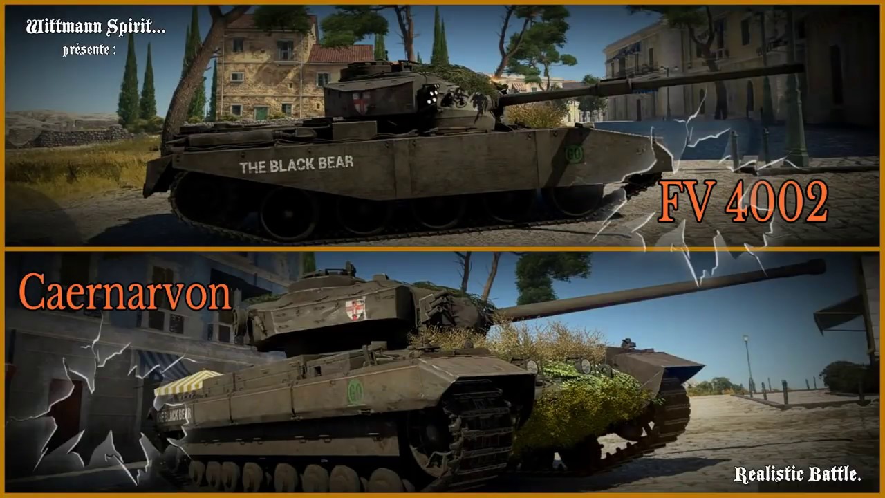 WAR THUNDER tanks : FV 4002 & Caernarvon au combat! - YouTube