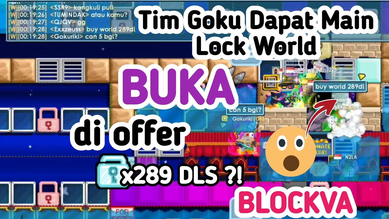 Tim Goku Mendapatkan world 4 Letter Rare Indo name: BUKA ?! Growtopia ...